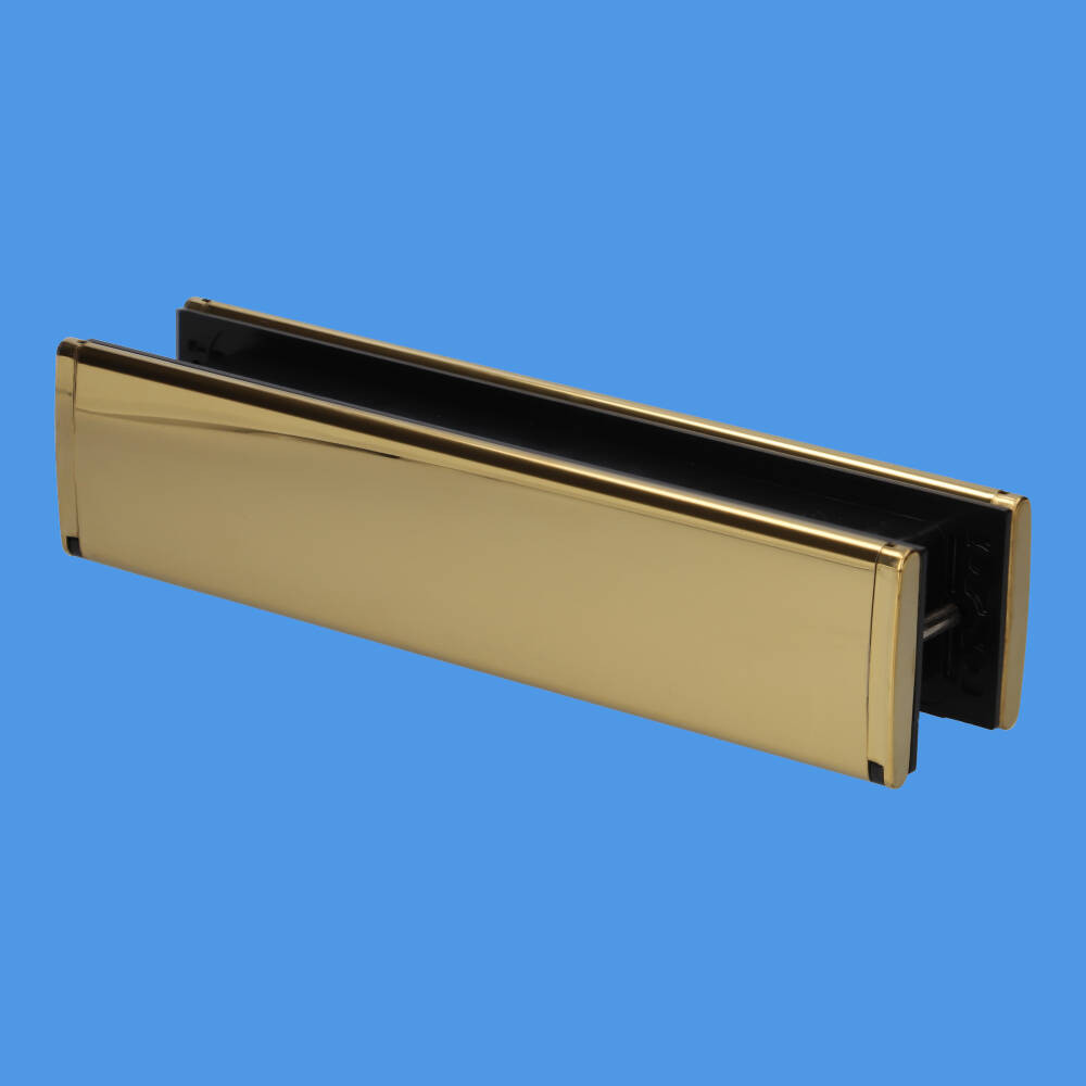 12" UPVC Trojan Unicorn Letterbox with Metal Surround in CHROME with ...