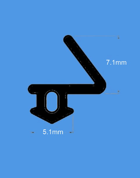 Reddiplex R4055 Flipper Gasket Double Glazing Seal