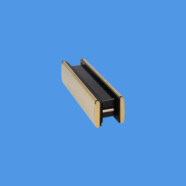 12" UPVC Trojan Unicorn Letterbox with Metal Surround in GOLD with GOLD ...