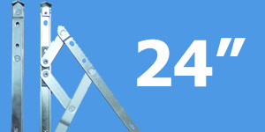 Restricted UPVC friction style window hinges