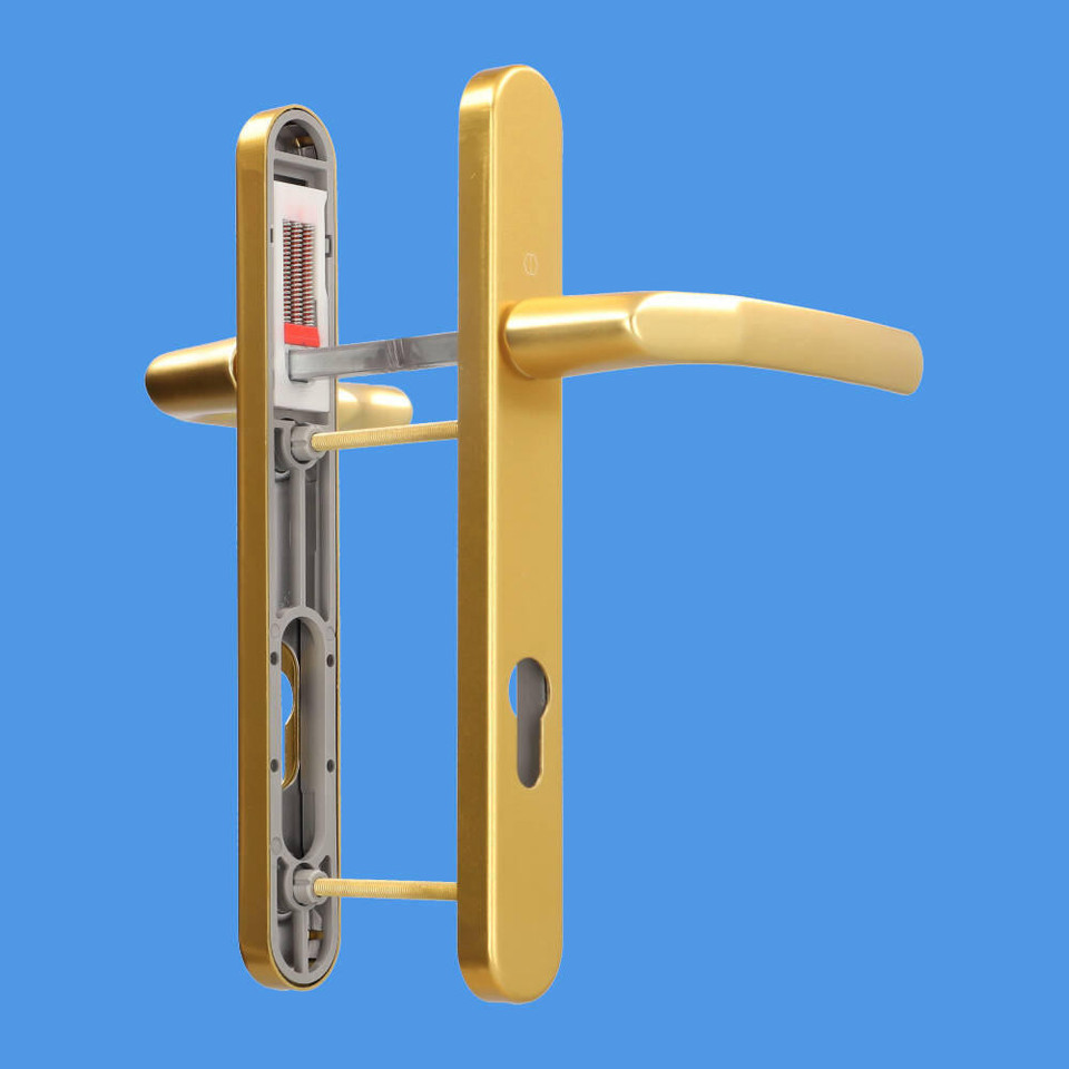 UPVC Door Handles - 92PZ UPVC Door Handles - 92pz Matt Gold Door ...