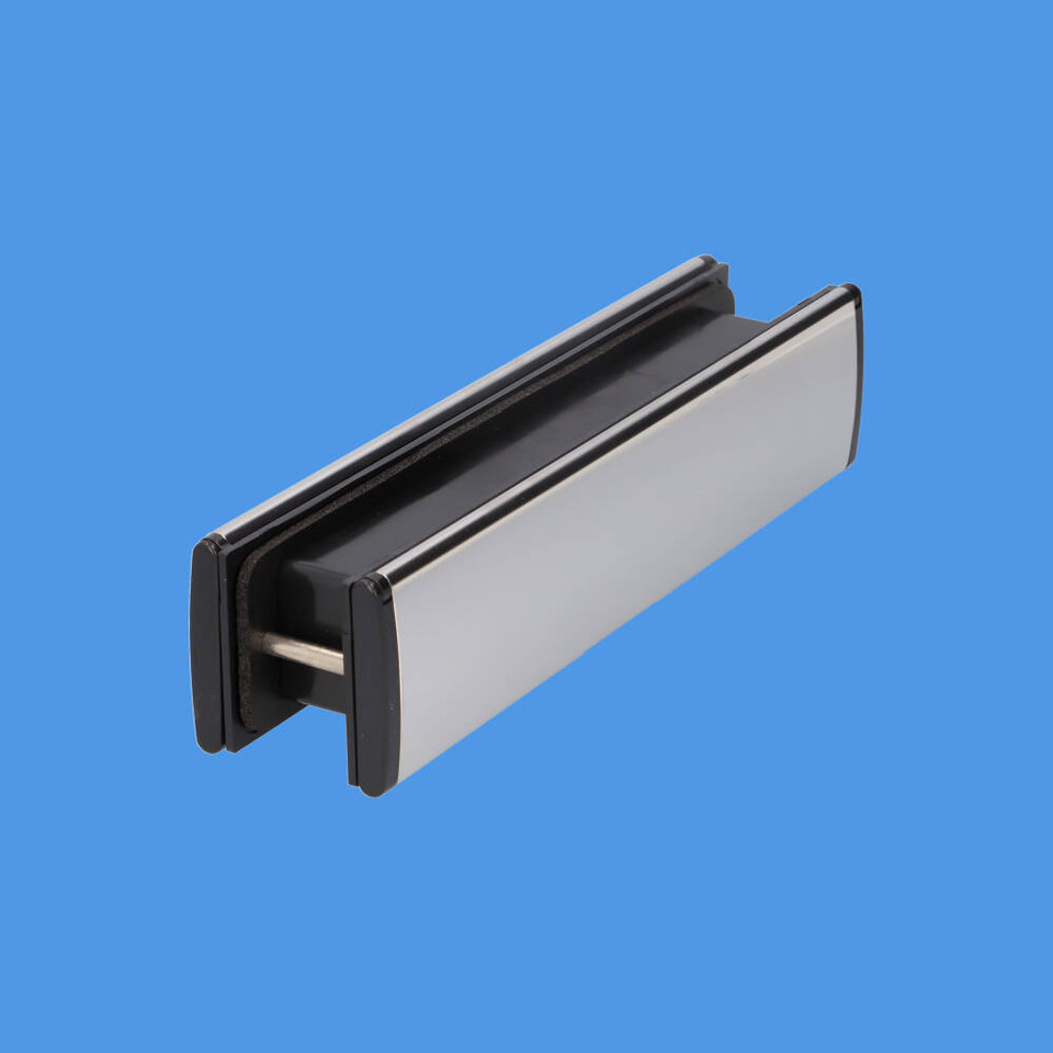 12" UPVC Trojan Unicorn Letterbox with Metal Surround in CHROME with ...