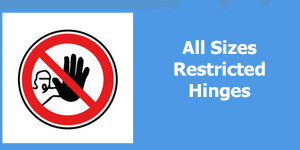 Restricted UPVC friction style window hinges