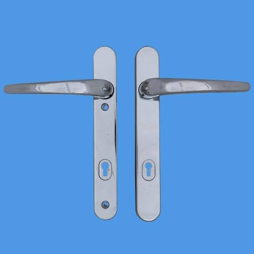 Door handles to suit the Era Vectis lock with 95mm centres - in Chrome