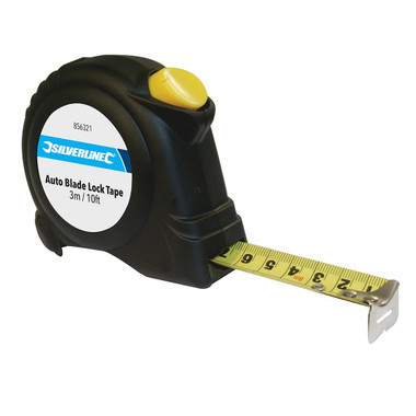 3M Auto Blade Lock Tape Measure by Silverline