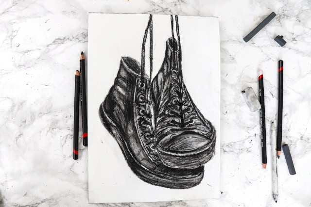 How to: Draw Shoes with Charcoal - Cass Art