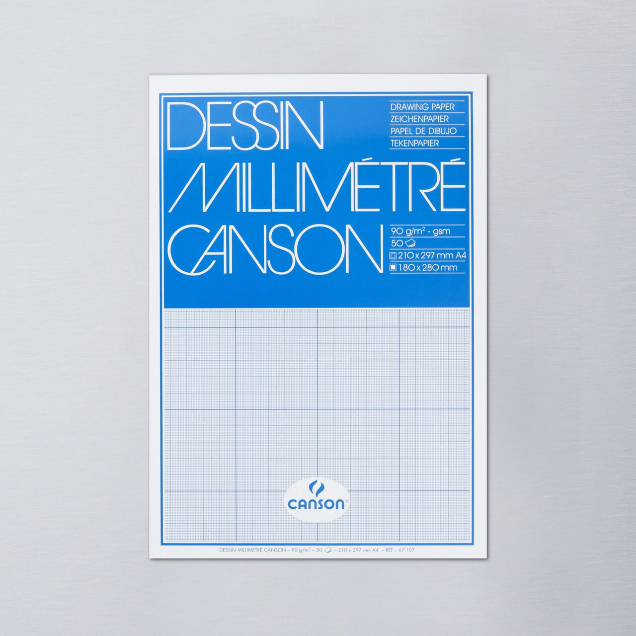 Canson Blue Graph Pad 90gsm 50 Sheets A4| Cass Art