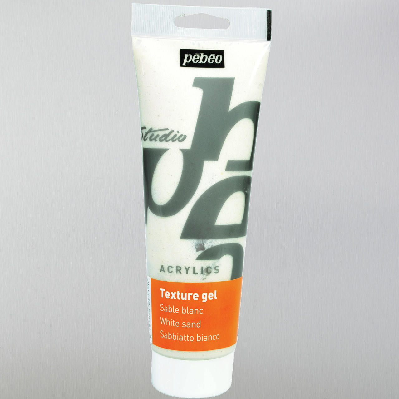 Pebeo Sand Texture Gel 250ml White | Cass Art