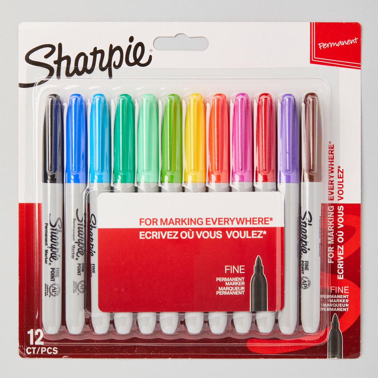 Sharpie Fine Permanent Marker Fun Colours Set of 12 | Cass Art