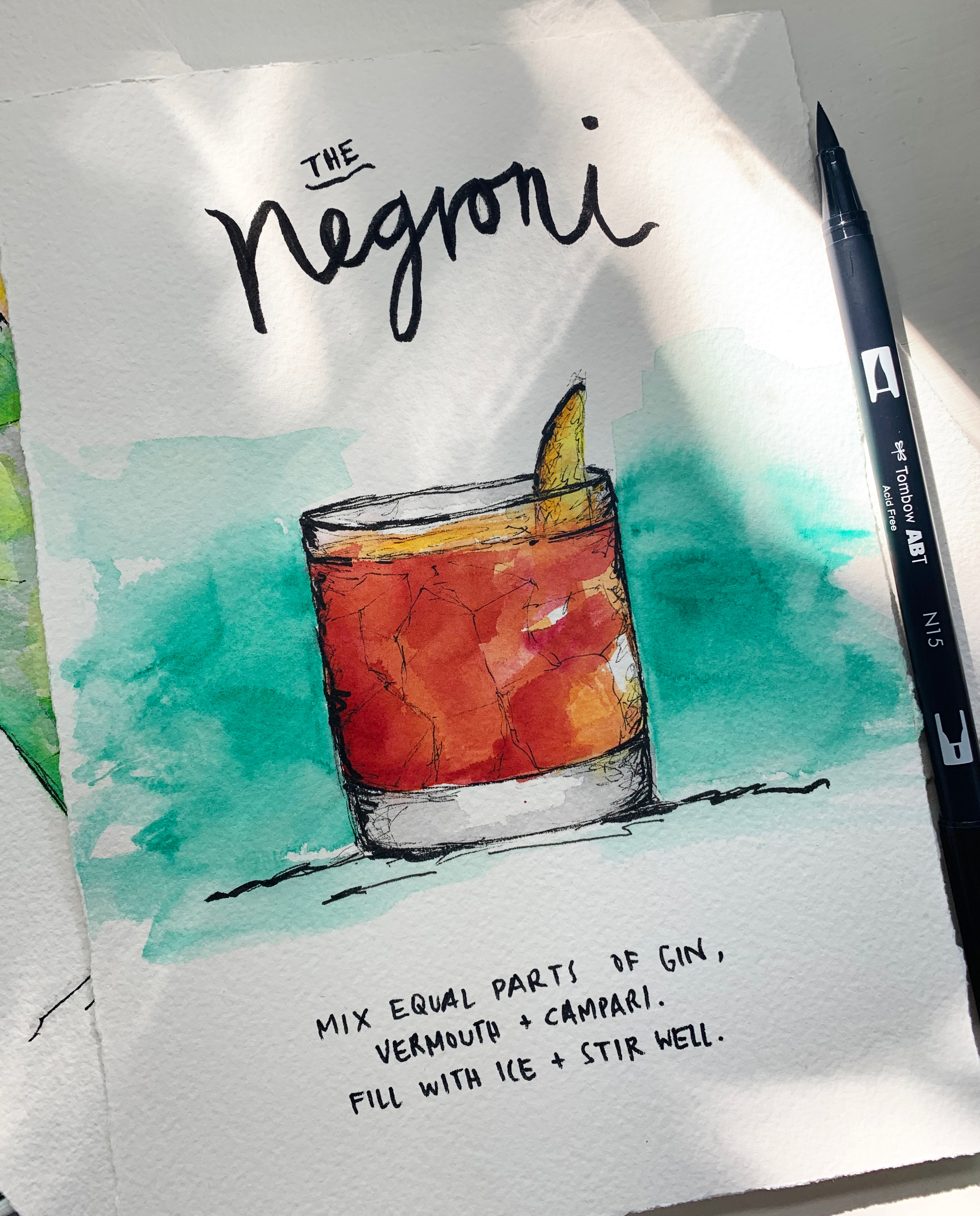 How-to: Paint your favourite cocktail with Arches Watercolour Paper and ...