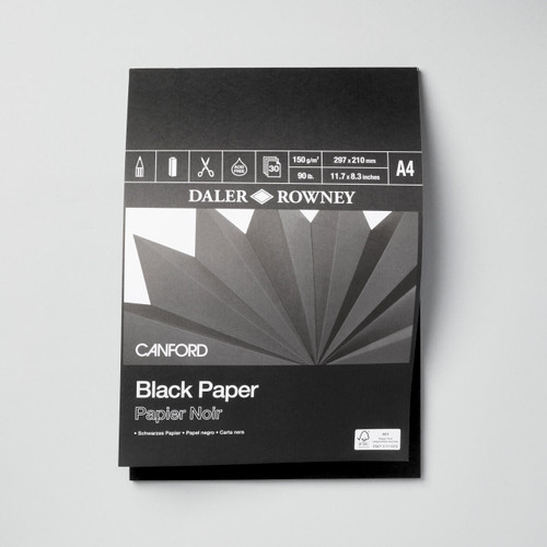 Daler Rowney Canford Black Paper Pad | Cass Art