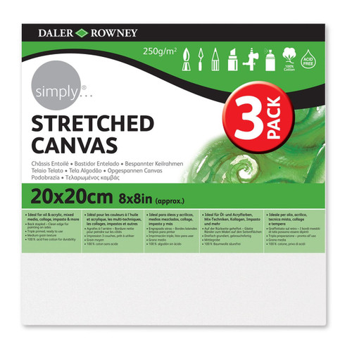 Daler Rowney Simply Value Canvas Triple Pack | Cass Art
