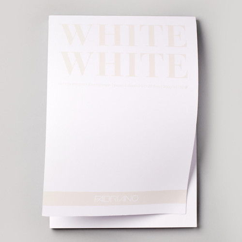 Fabriano WHITE WHITE Pad 20 Sheets 300gsm A4 | Cass Art