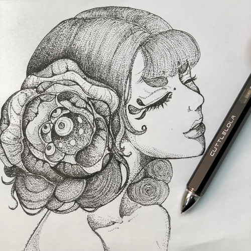 Cuttlelola DotsPen Rechargeable Multi-Speed Electric Drawing Pen | Cass Art