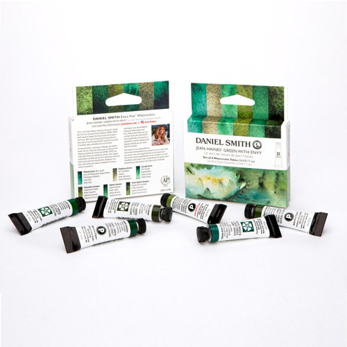Daniel Smith Jean Haines' Watercolour 5ml Green with Envy Set of 6 ...