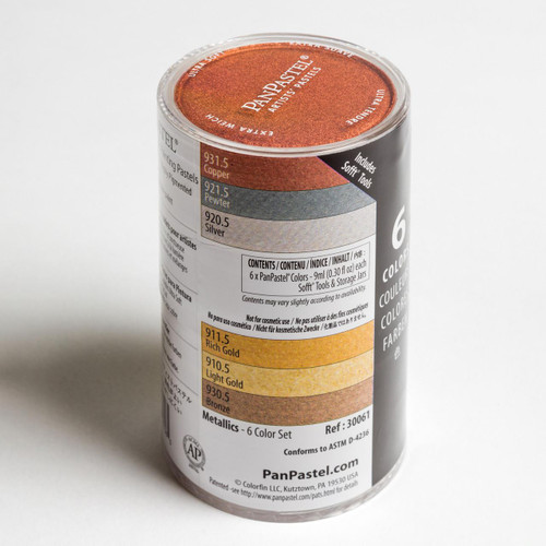 PanPastel Artists' Pastel Metallic Colours Set of 6 | Cass Art