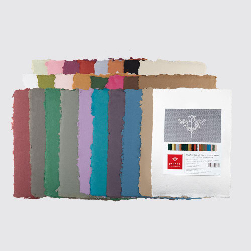 PanArt Deckled Edge-Multi Colored Papers 200gsm A4 Assorted Colours ...