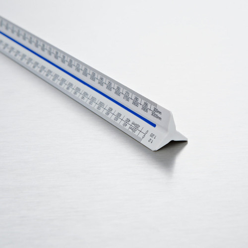Blundell Harling 300mm Verulam Triangular Metric A Ruler | Cass Art