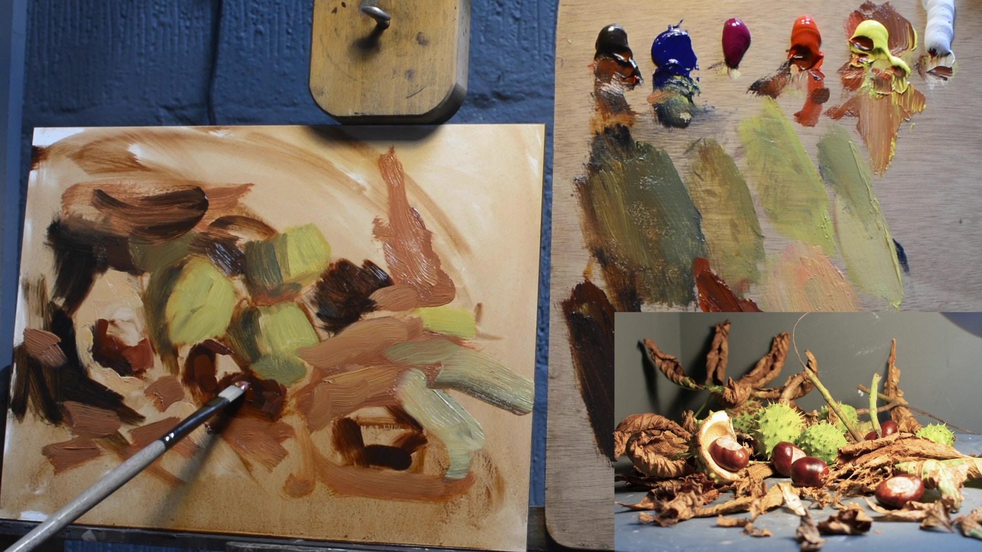 Autumnal still life painting with Sam Clayden - Cass Art
