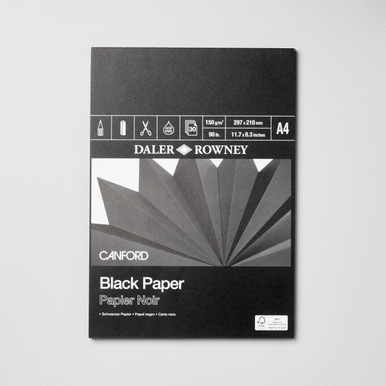 Daler Rowney Canford Black Paper Pad | Cass Art