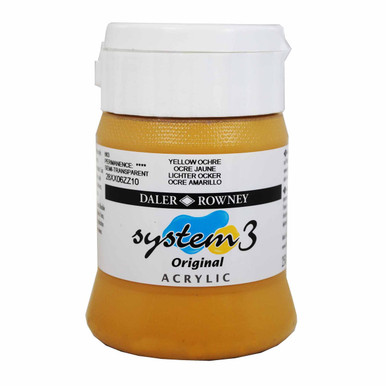 Daler Rowney System3 Original Acrylic 250ml Yellow Ochre | Cass Art