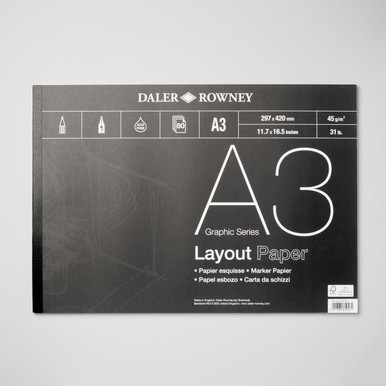 Daler Rowney A Series Layout Pad A3 | Cass Art