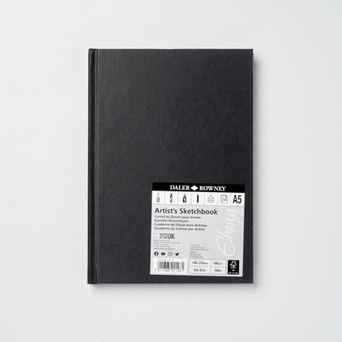 Daler Rowney Ebony Hardback Sketchbook Portrait A5 | Cass Art