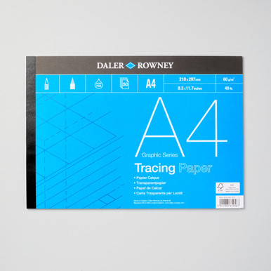 Daler Rowney Graphic Series Tracing Pad 60gsm A4 | Cass Art
