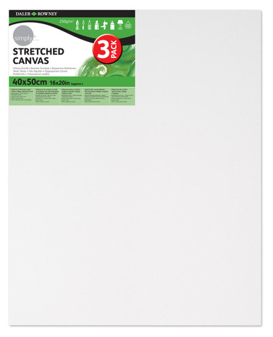 Daler Rowney Value Canvas Triple Pack 40 x 50cm | Cass Art