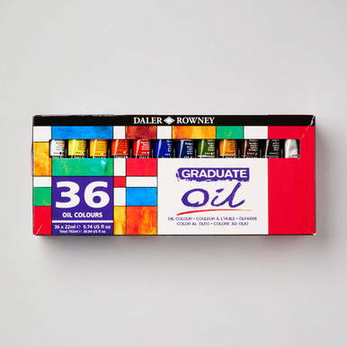 Daler Rowney Graduate Oil 22ml Assorted Colours Set of 36 | Cass Art