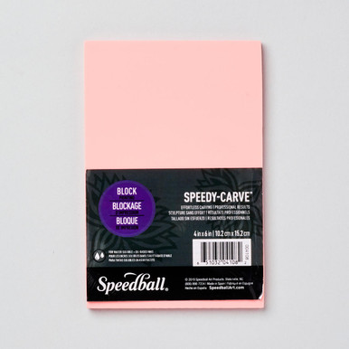 Speedball Speedy-Carve Block Pink 4 x 6 inches | Cass Art