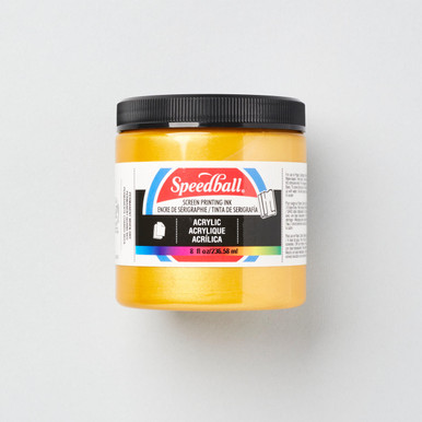 Speedball Acrylic Screen Printing Ink Gold 8oz | Cass Art
