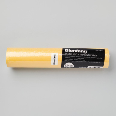 Bienfang Sketching and Tracing Paper Roll 28gsm Canary - Cass Art