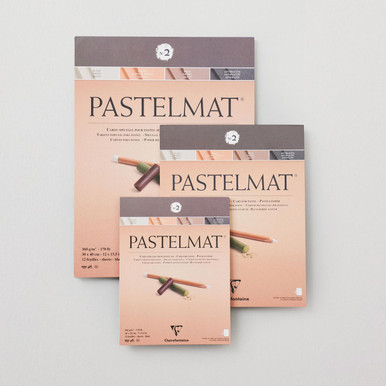 Clairefontaine Pastelmat Pad No. 2 360g 12 sheets Assorted Colours ...