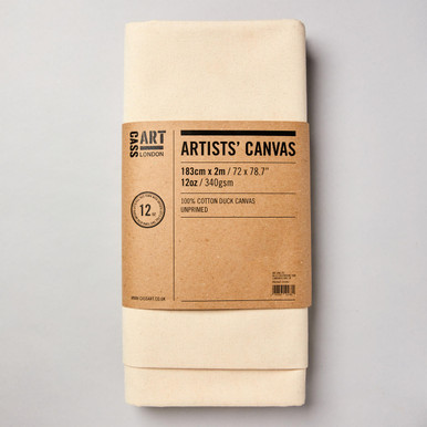 Cass Art Artists' Folded Canvas 12oz 2m | Cass Art