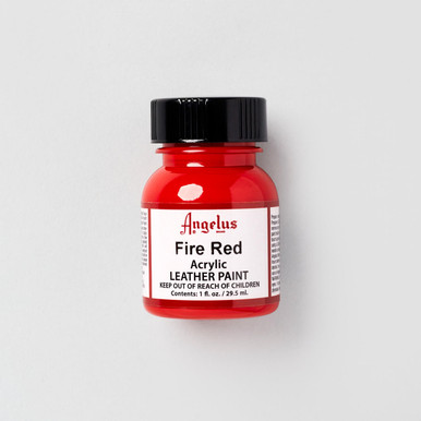 Angelus Acrylic Leather Paint 29.5ml Fire Red | Cass Art