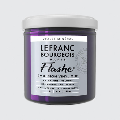 Lefranc and Bourgeois Flashe Vinyl Emulsion Paint 125ml Mineral Violet ...