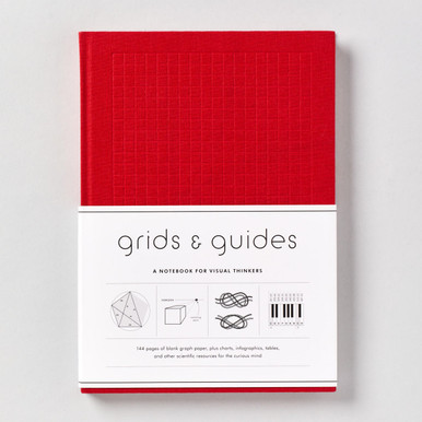 Grids & Guides Notebook A5 Red | Cass Art