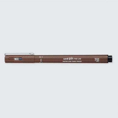 Uni ball PIN Fineliner 01 Sepia | Cass Art
