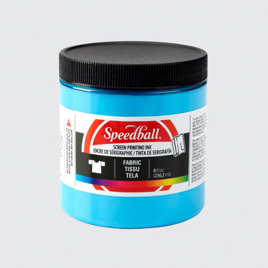 Speedball Fabric Screen Printing Ink 8oz Peacock Blue |Cass Art
