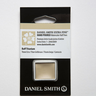 Daniel Smith Extra Fine Watercolour Half Pan Buff Titanium | Cass Art