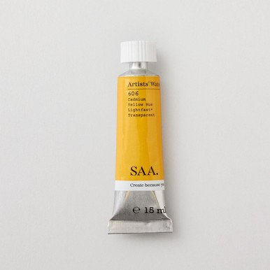 SAA Artists' Watercolour Paint 15ml Cadmium Yellow Hue | Cass Art