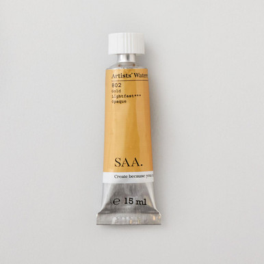 SAA Artists' Watercolour Paint 15ml Gold | Cass Art