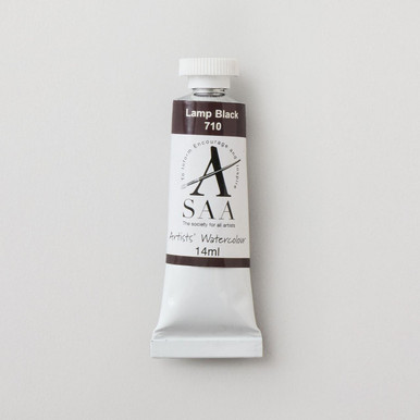 SAA Artists' Watercolour Paint 15ml Lamp Black | Cass Art