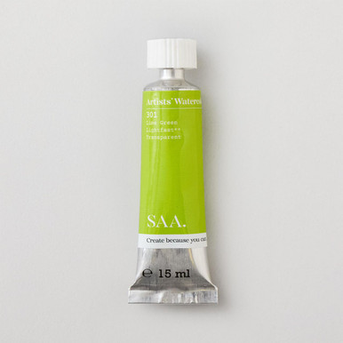 SAA Artists' Watercolour Paint 15ml Lime Green | Cass Art
