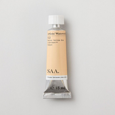 SAA Artists' Watercolour Paint 15ml Naples Yellow Hue | Cass Art