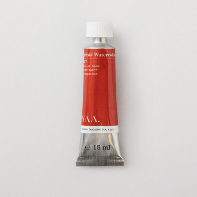 SAA Artists' Watercolour Paint 15ml Scarlet Lake | Cass Art
