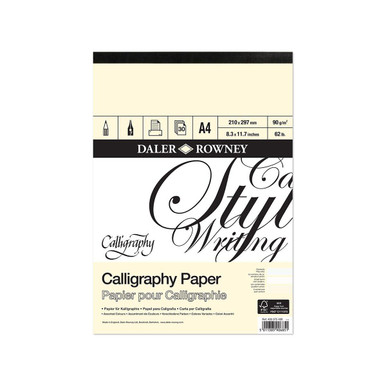 Daler Rowney Calligraphy Pad 90gsm 30 sheets A4 | Cass Art