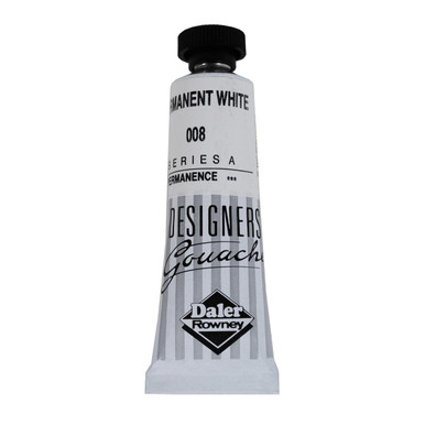 Daler Rowney Designer Gouache 15ml Permanent White | Cass Art