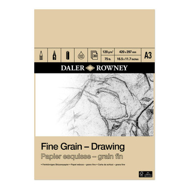 Daler Rowney Fine Grain Drawing Pad 120gsm | Cass Art